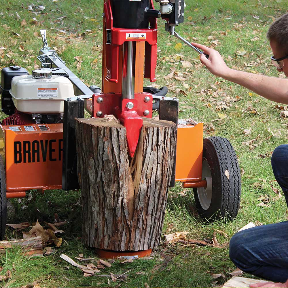 Brave VH1737GX 37‑Ton Tow‑Behind Log Splitter – Honda GX270, Horizonta ...