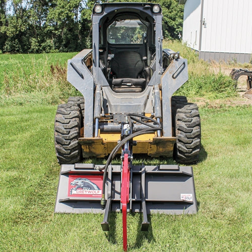 GreyWolf Rock Devil Attachment for Skid Steer Loaders – Gray/Red Powde ...
