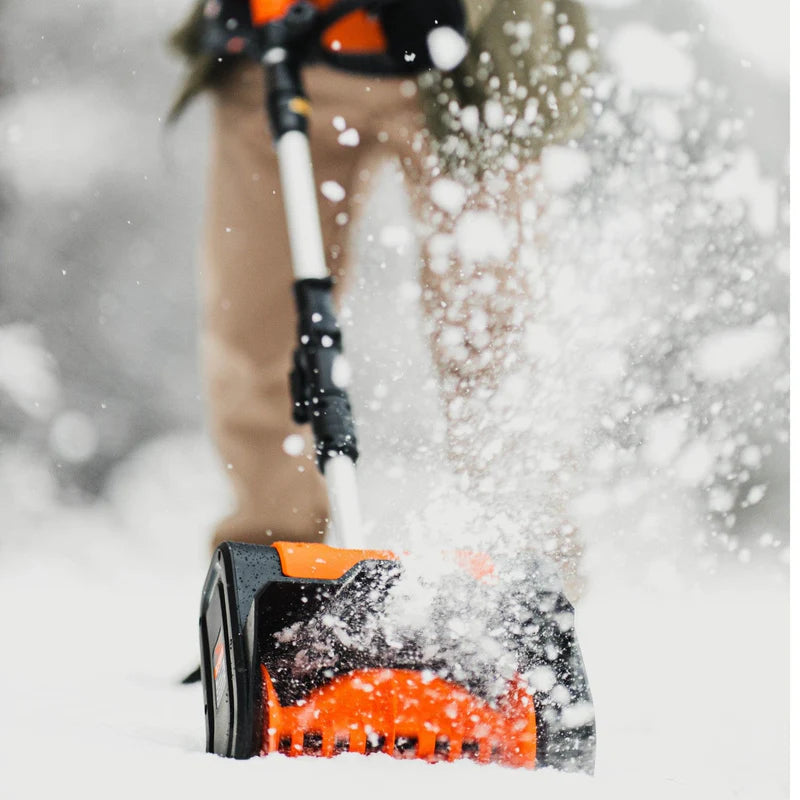 Super Handy GUT055 Cordless Snow Thrower 20V – 10" Clearing Width, 2Ah ...