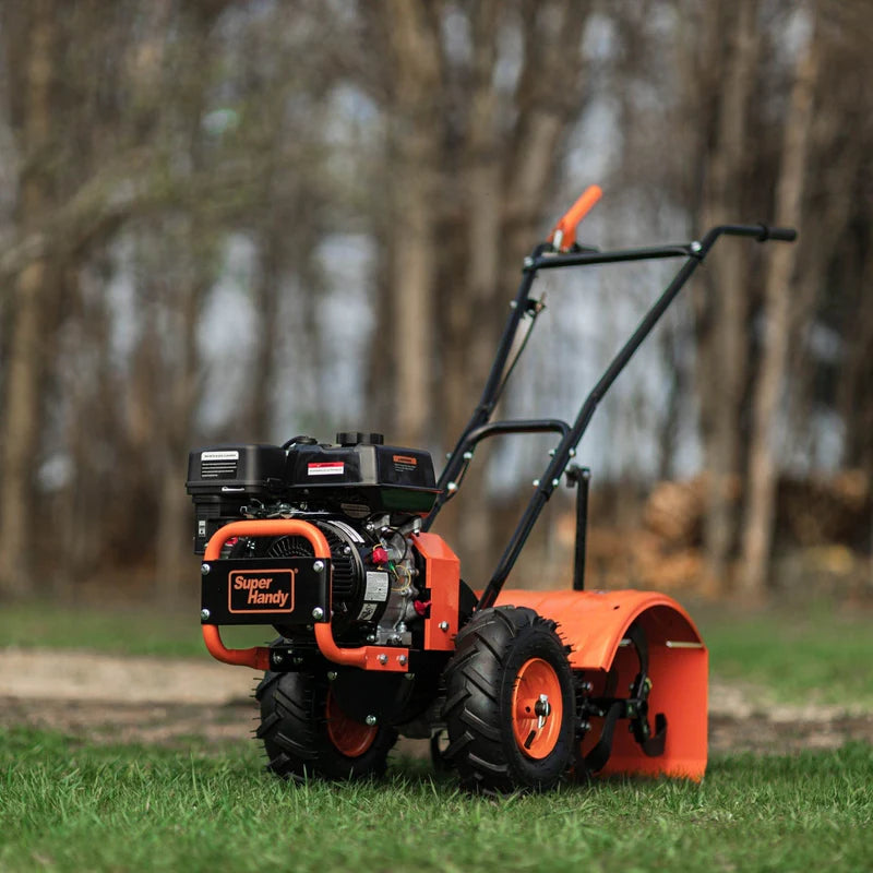 Super Handy GUO116 Rear‑Tine Tiller Cultivator 16″ – 7 HP Gas, 12″ Dep ...