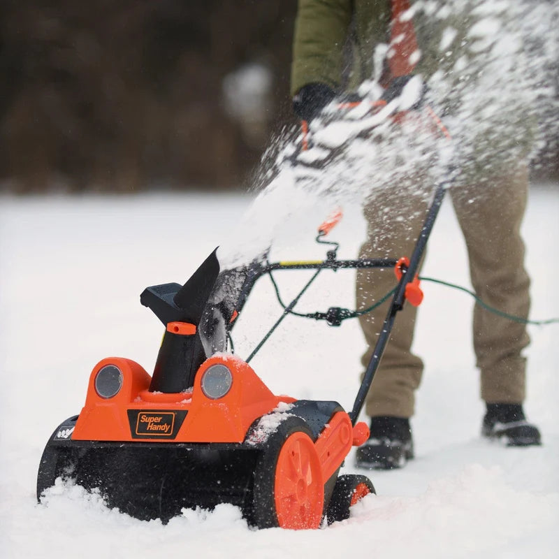 Super Handy GUT110 Walk‑Behind Electric Snow Blower 120V – 18" Clearin ...